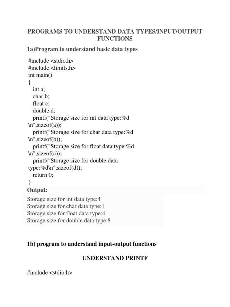 C Lab Programs 1st Year | PDF | Computer Engineering | Areas Of ...