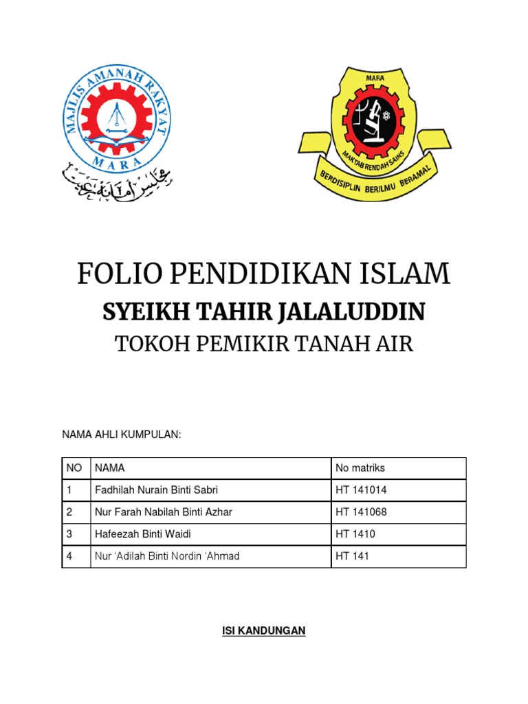 Folio Pendidikan Islam | PDF