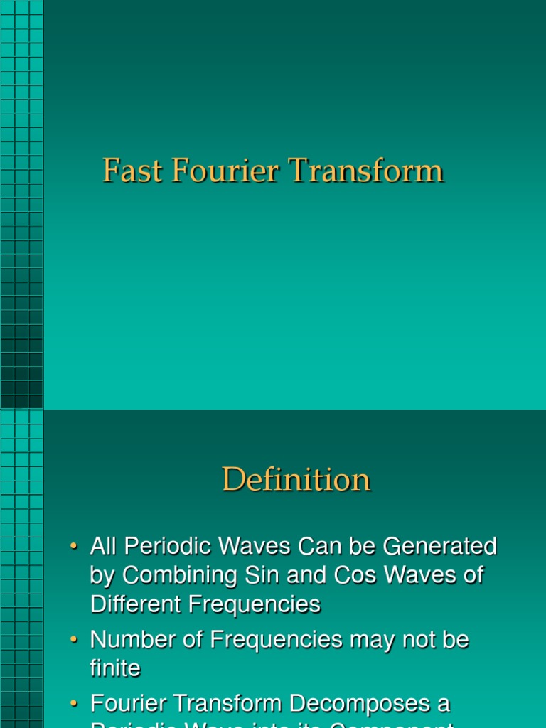 Fast Fourier Transform | PDF | Discrete Fourier Transform | Algorithms ...