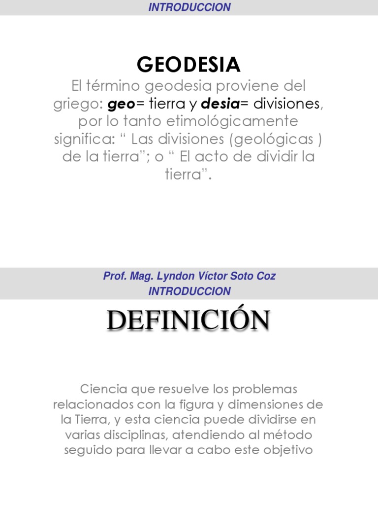 Clase 1 Geodesia Sat | PDF | Tierra | Esfera