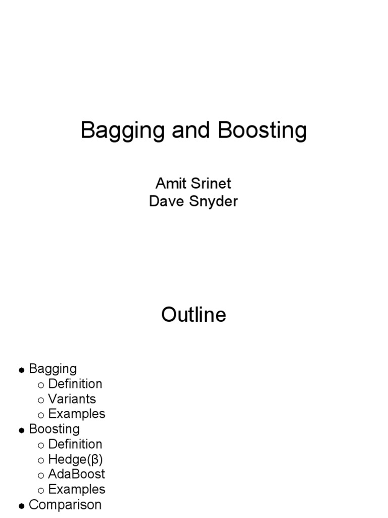 Bagging and Boosting Techniques | PDF | Statistical Classification ...