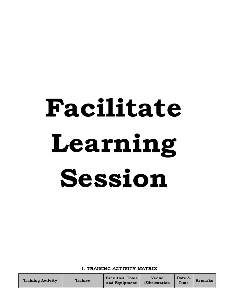 B. Facilitate Training Session | PDF | Laundry | Housekeeping