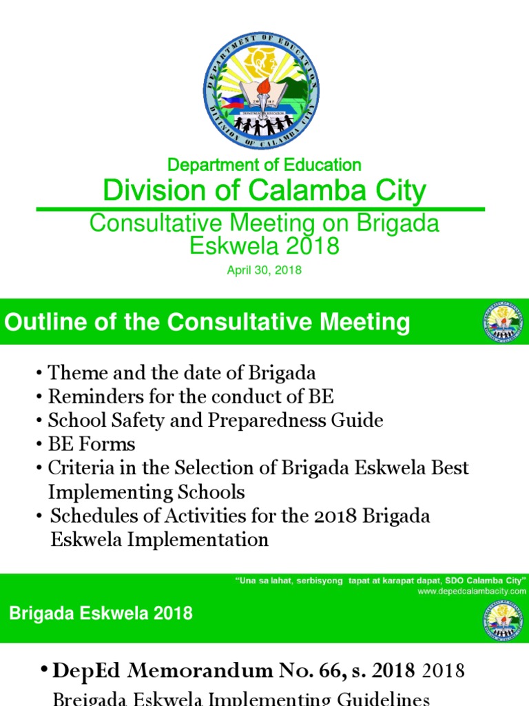 Consultative Meeting For BE 2018 | PDF | Emergency Evacuation ...