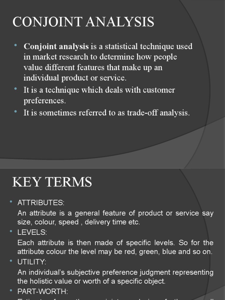 Conjoint Analysis Is A Statistical Technique Used | PDF | Business ...
