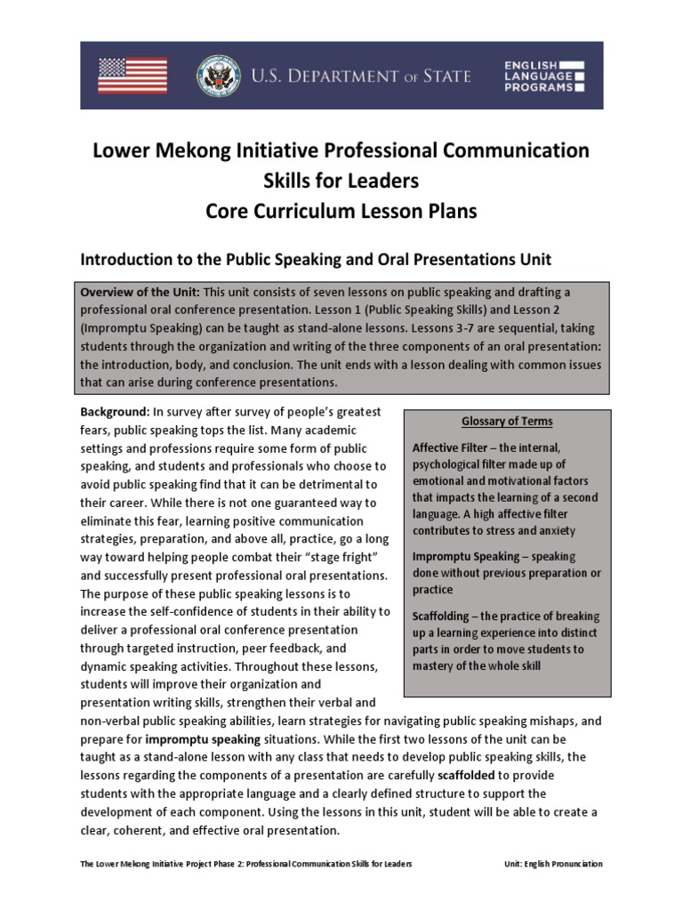 2.0 Introduction To Public Speaking and Oral Presentations | PDF ...