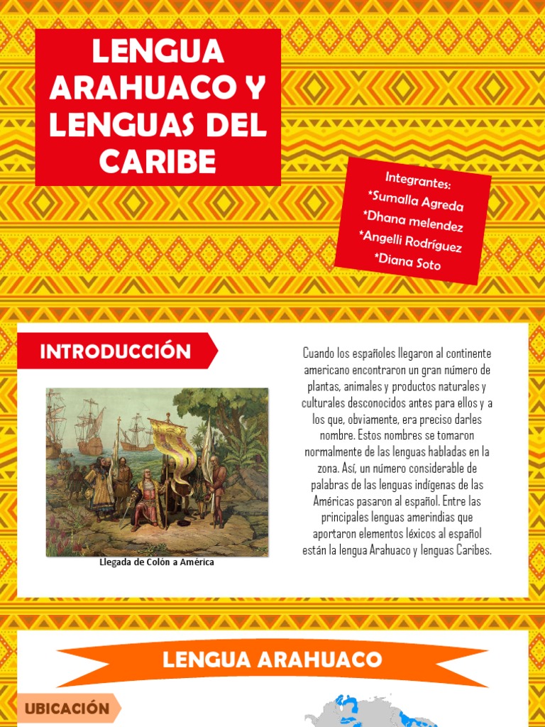 Lengua Arahuaca y Lenguas Del Caribe | Descargar gratis PDF | Pueblos ...