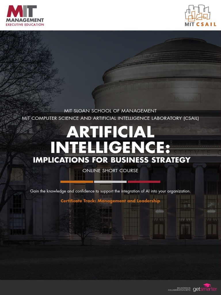 Mit Artificial Intelligence Online Short Program Brochure PDF | PDF ...