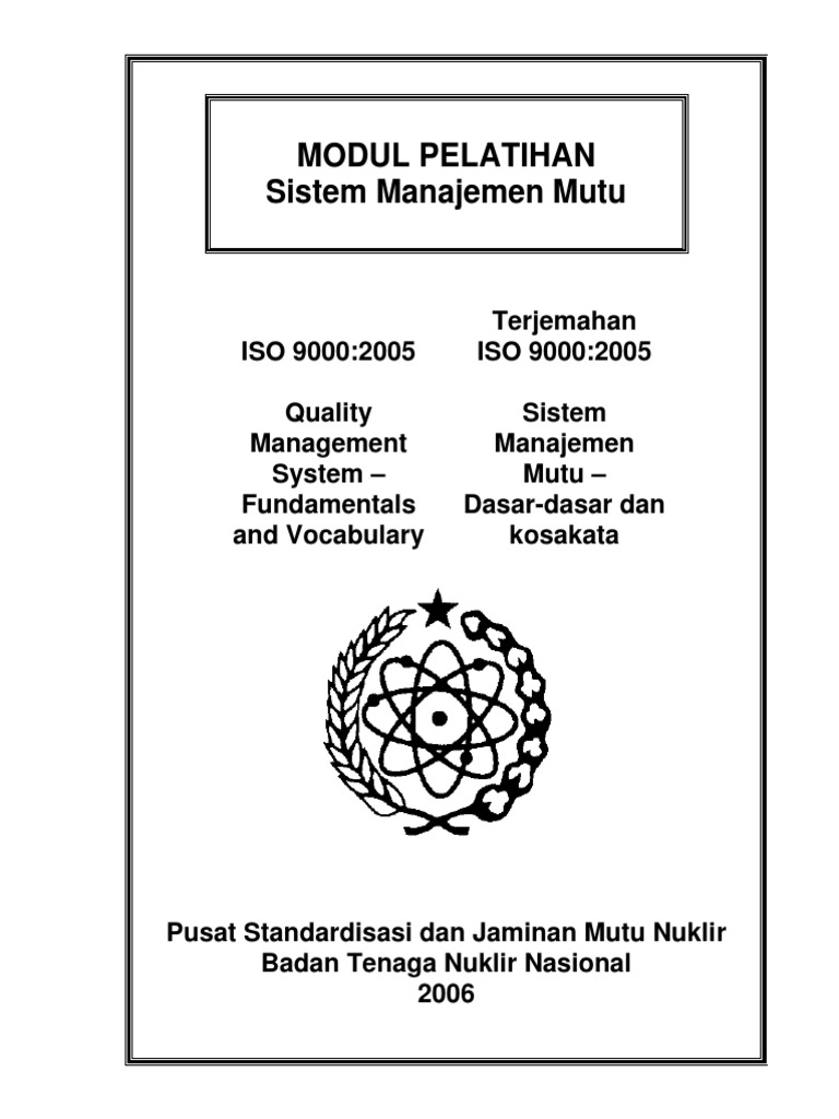 Modul Pelatihan - ISO 9000-2005 PDF | PDF | Karier & Perkembangan | Pengembangan Diri