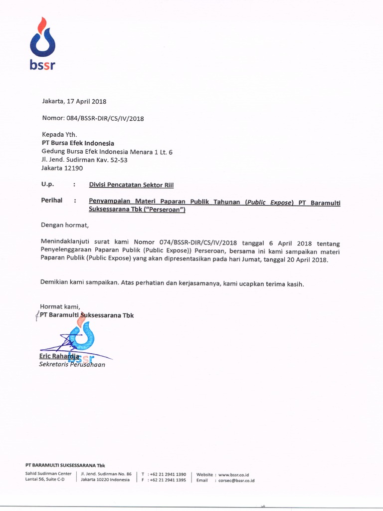 BSSR Public Expose 2018 | PDF