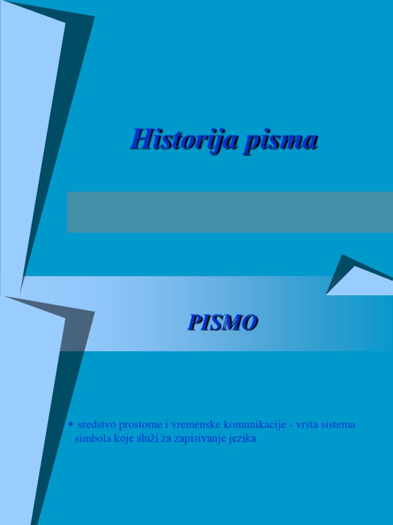 Razvoj Pisma | PDF