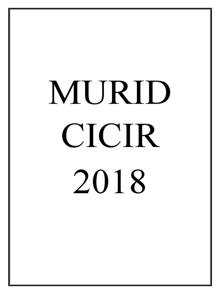 Cover Page RMT | PDF