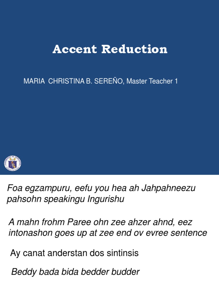 Accent Reduction - Powerpoint | Download Free PDF | Stress (Linguistics ...