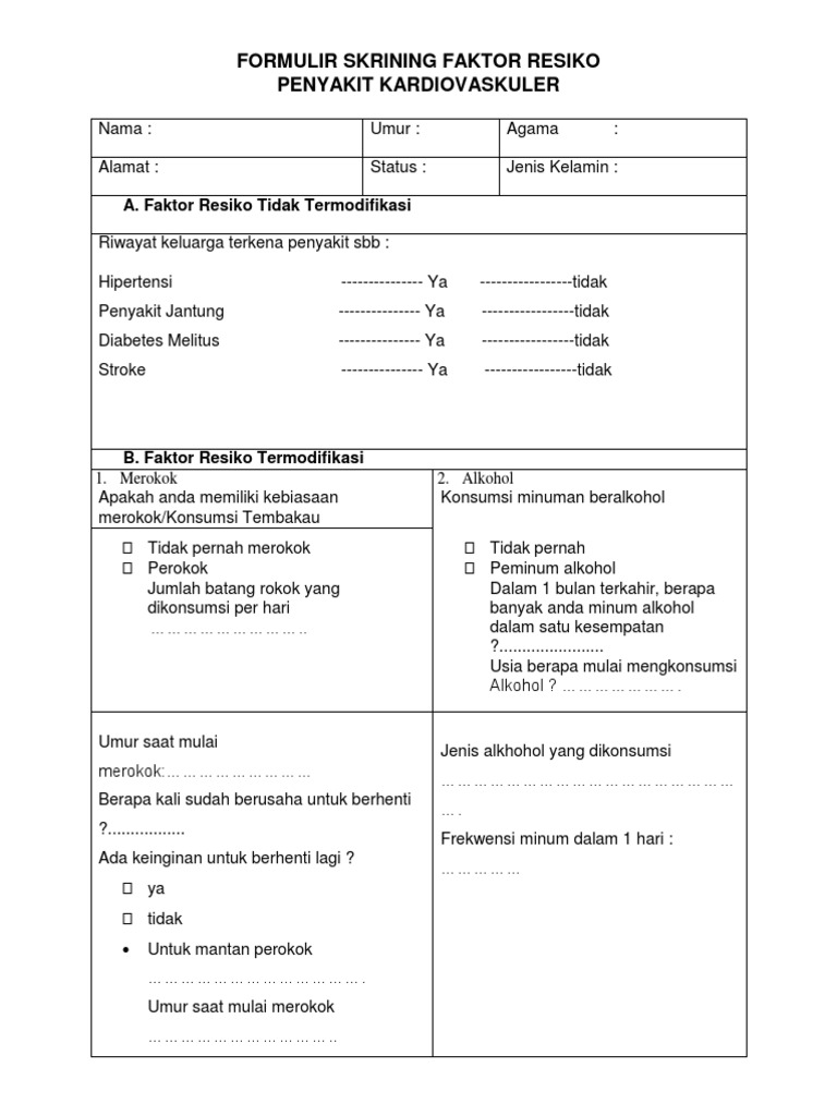 Format Screening | PDF | Gaya Hidup