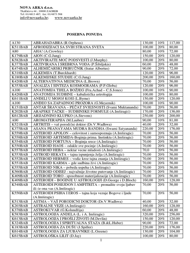 Posebna Ponuda PDF | PDF