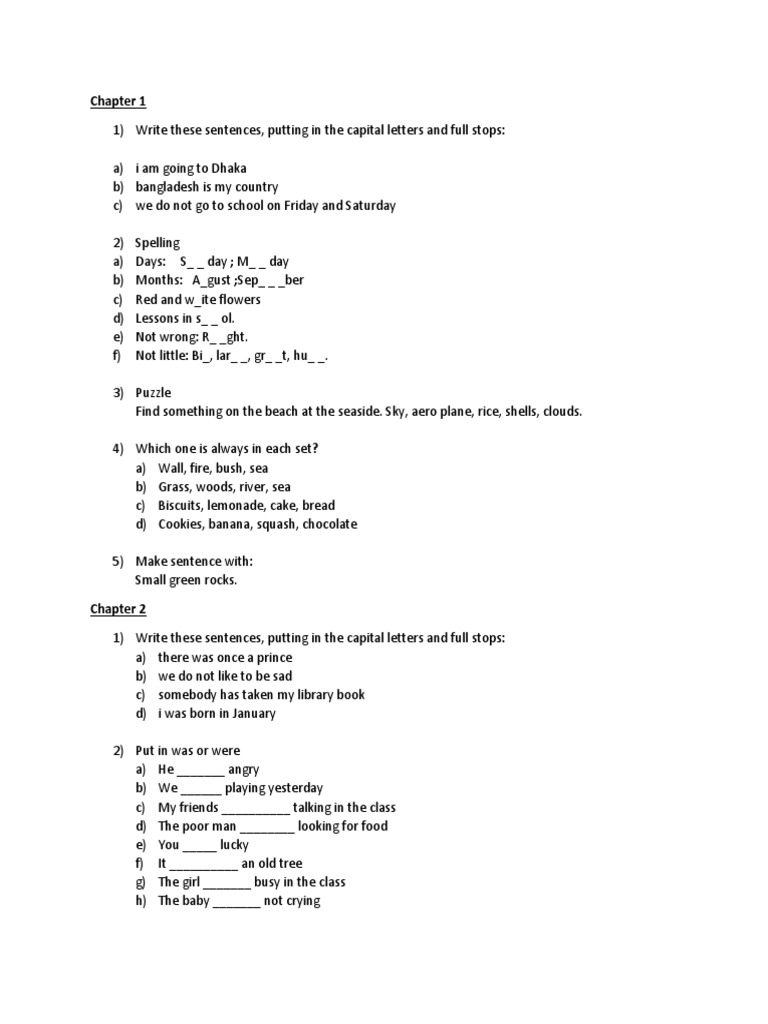 English For KG 2 | PDF