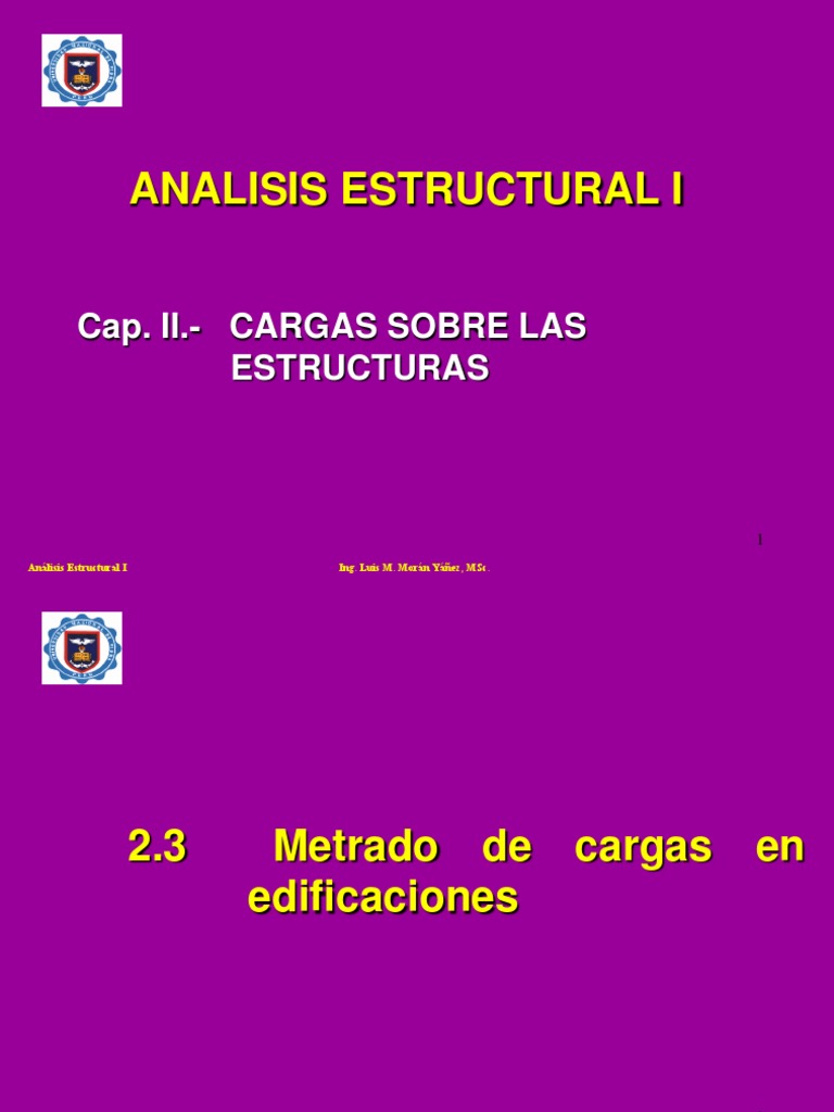 2 3 Metrado de Cargas en Edificaciones I | PDF | Análisis estructural | Ingeniero civil