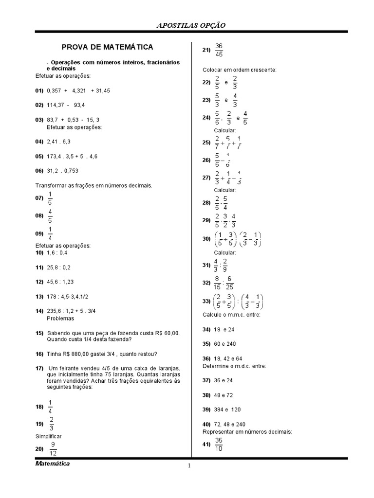 Matematica PDF | PDF | Percentagem | Juros