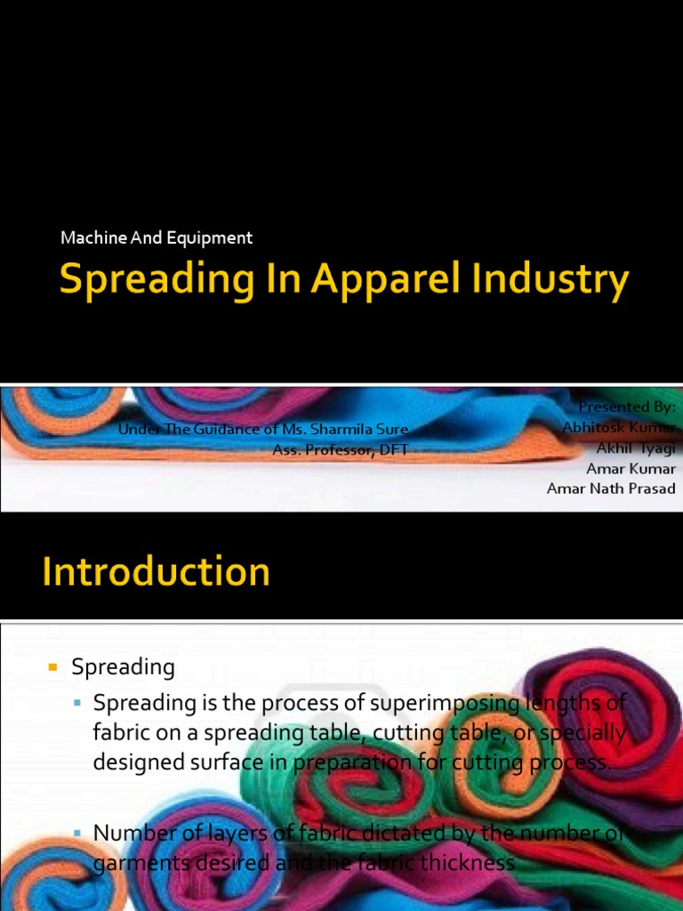 Spreading | PDF | Machines | Textiles