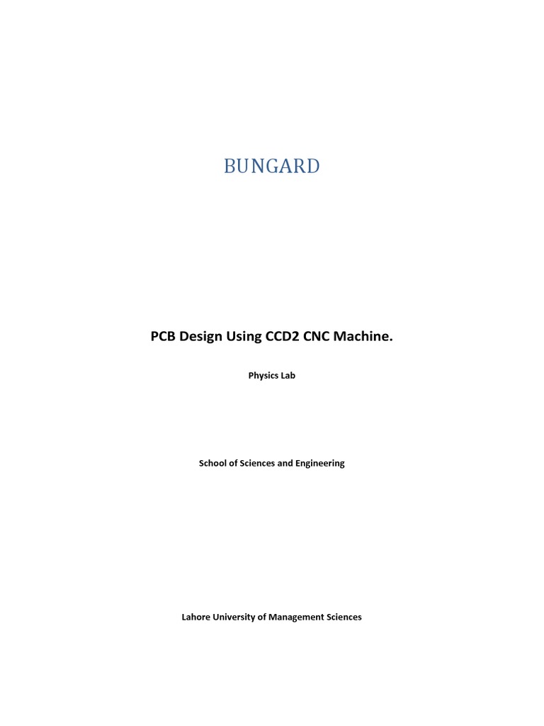 Bungard CNC Machine | PDF | Printed Circuit Board | Drill