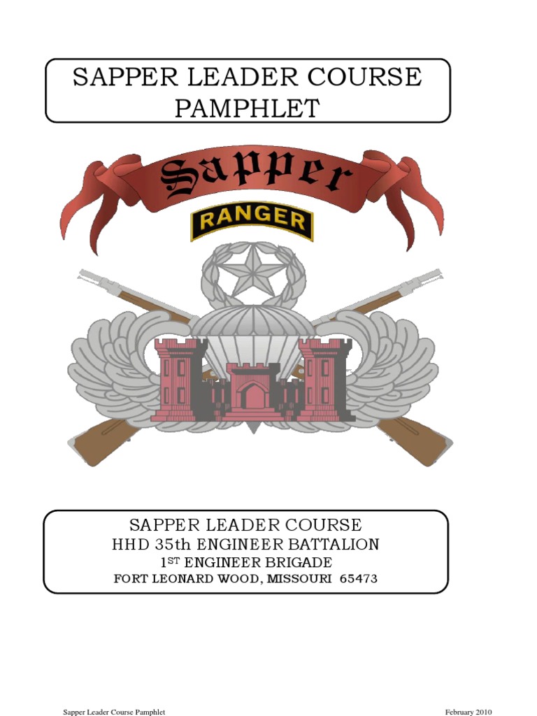 Sapper Pamphlet | PDF | Military Science | Leadership