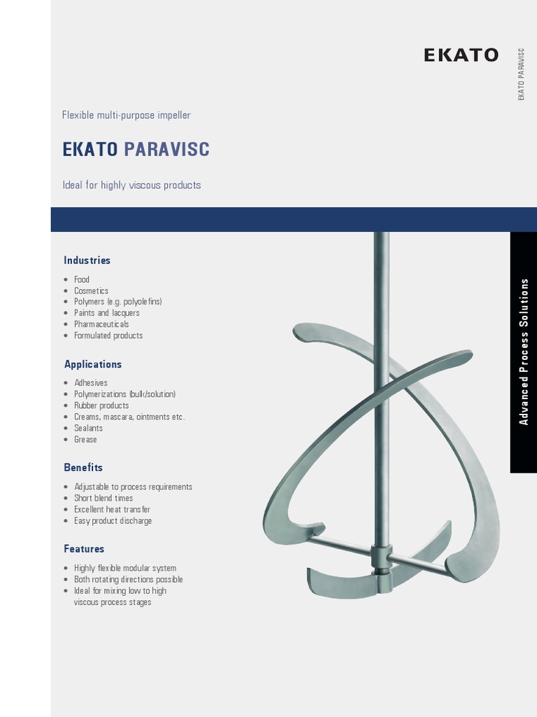 Ekato Paravisc Brochure en | PDF
