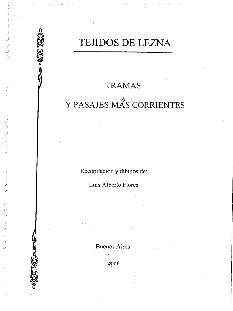 102 Paginas - Tejido A Lezna - Luis Alberto Flores | PDF