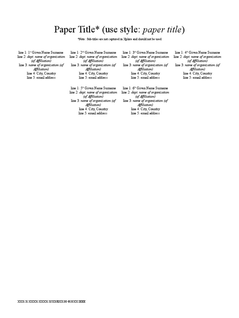 Paper Title (Use Style: Paper Title) | PDF | International System Of ...