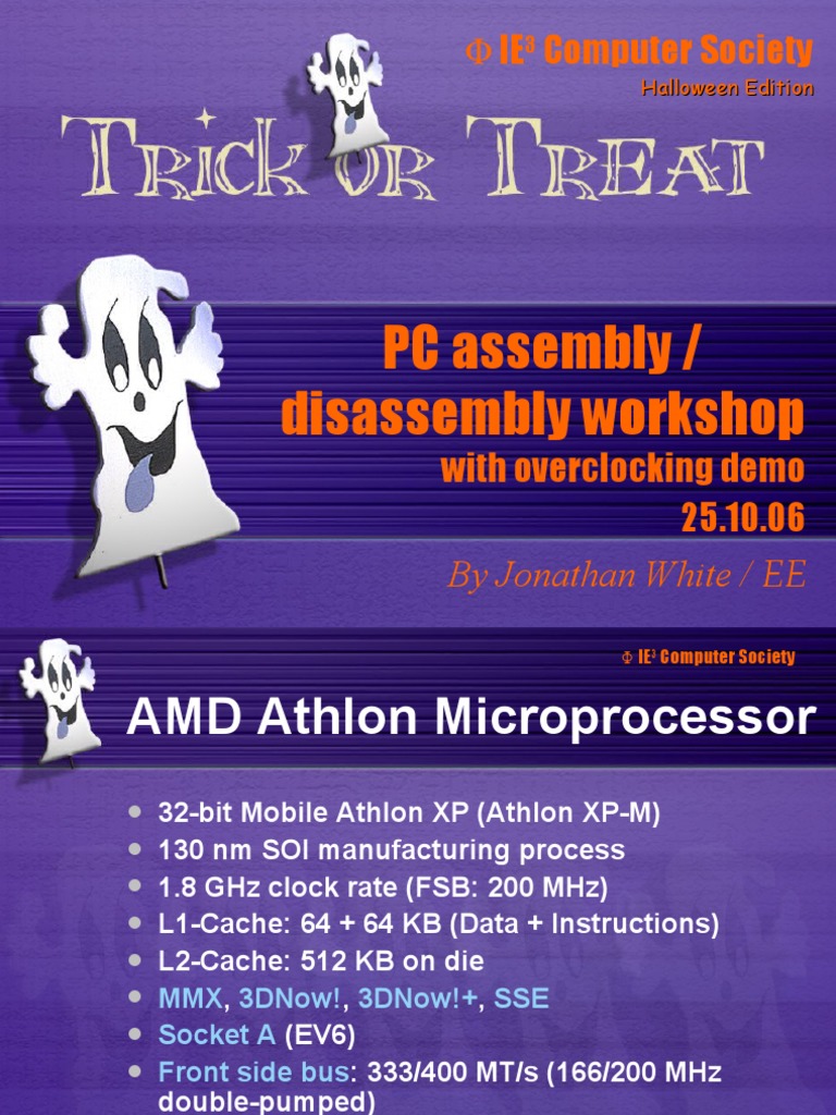 PC assembly / disassembly workshop: Φ Ie Computer Society | PDF ...