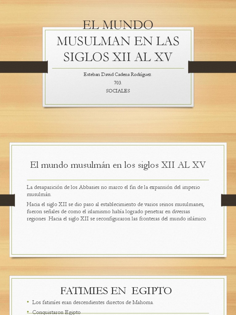El Mundo Musulman en Las Siglos Xii Al | PDF
