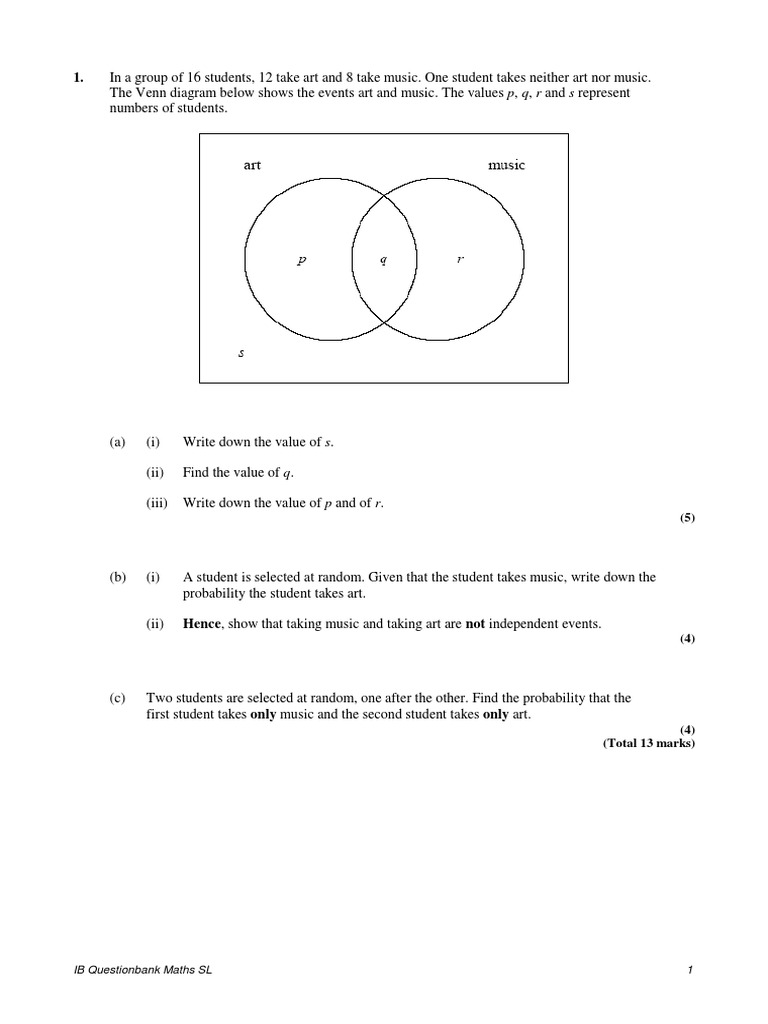 Probability Questions: Analyzing Independent and Dependent Events ...