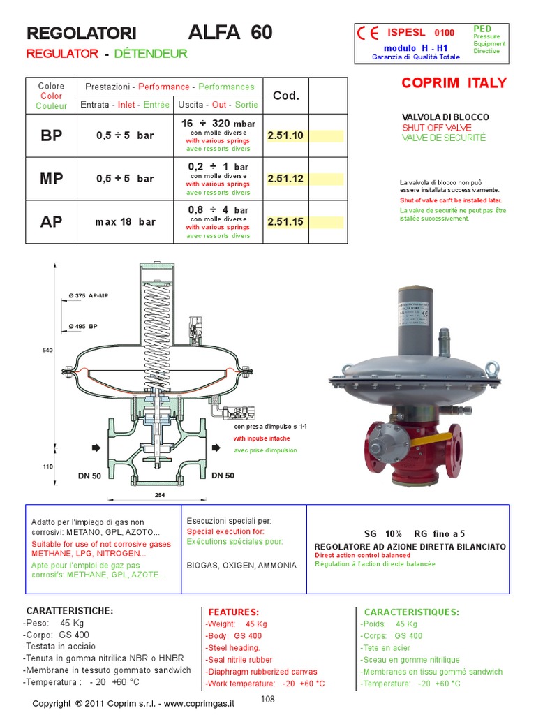 Regulador Alfa 60 Comprim | PDF