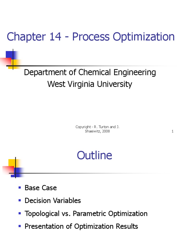 Chapter 14 - Process Optimization | PDF | Mathematical Optimization ...