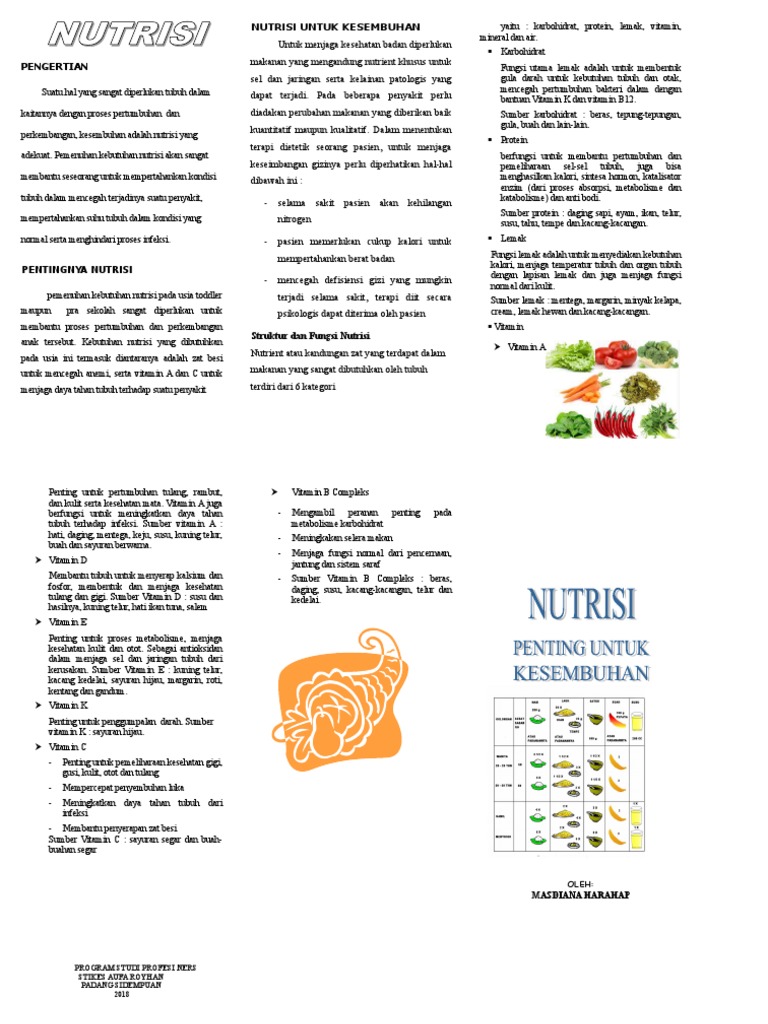 Leaflet NUTRISI | PDF