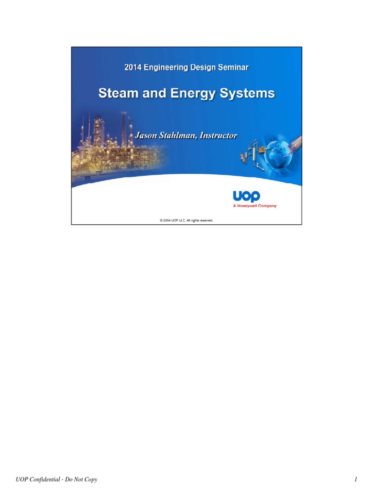 Steam and Energy Systems | PDF | Steam | Boiler