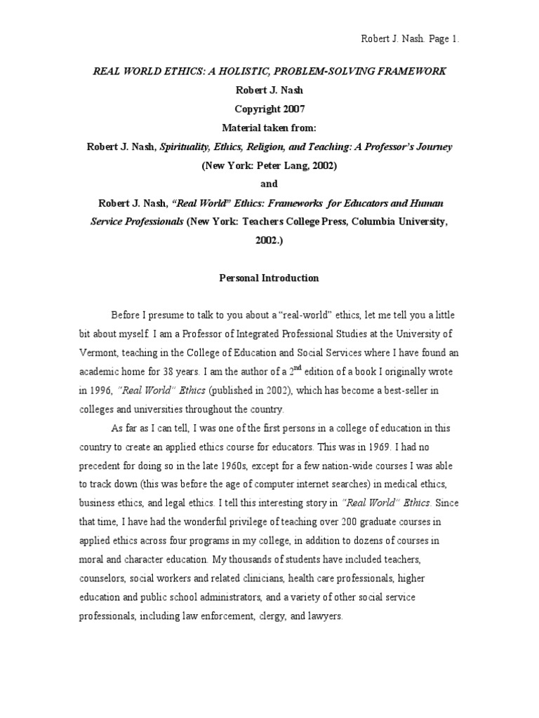 Popular Real World Ethics | PDF | Morality | Spirituality