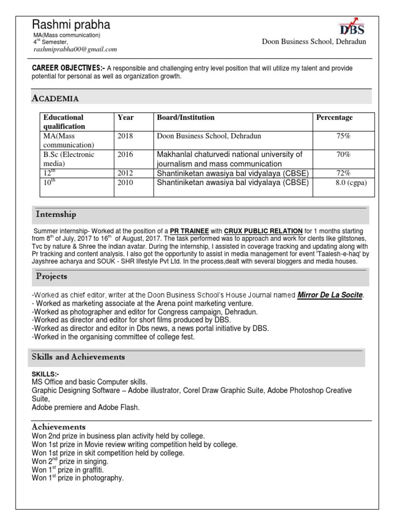 Rashmi CV | PDF | Mass Media | Communication