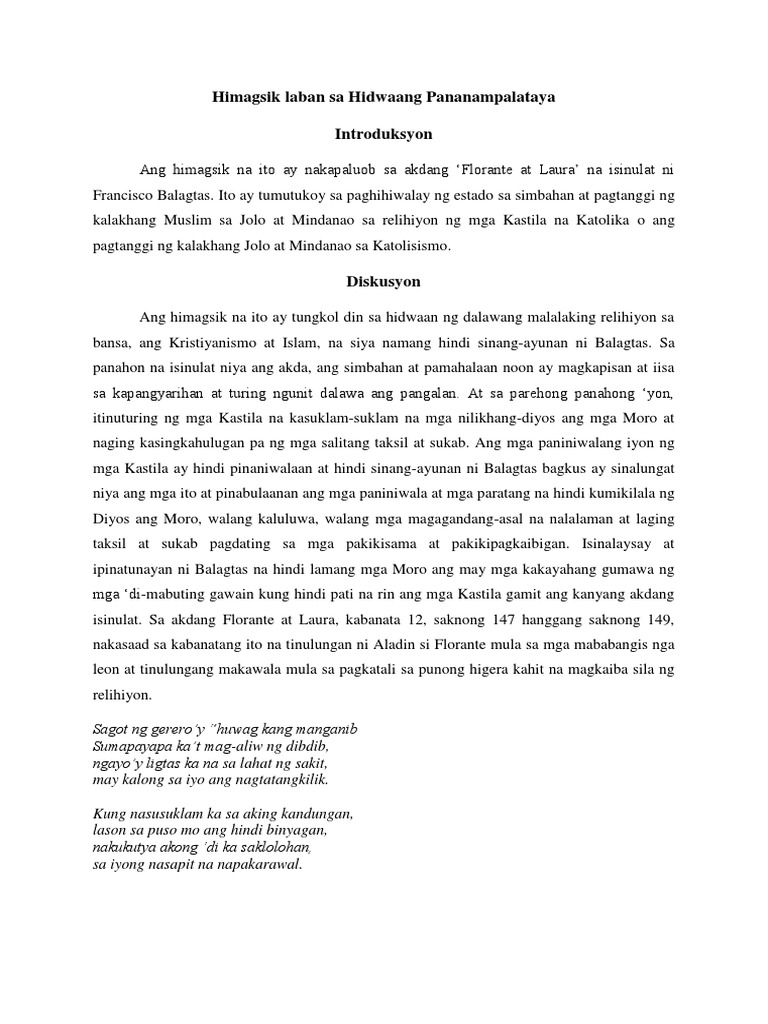 Himagsik Laban Sa Hidwaang Pananampalataya | PDF