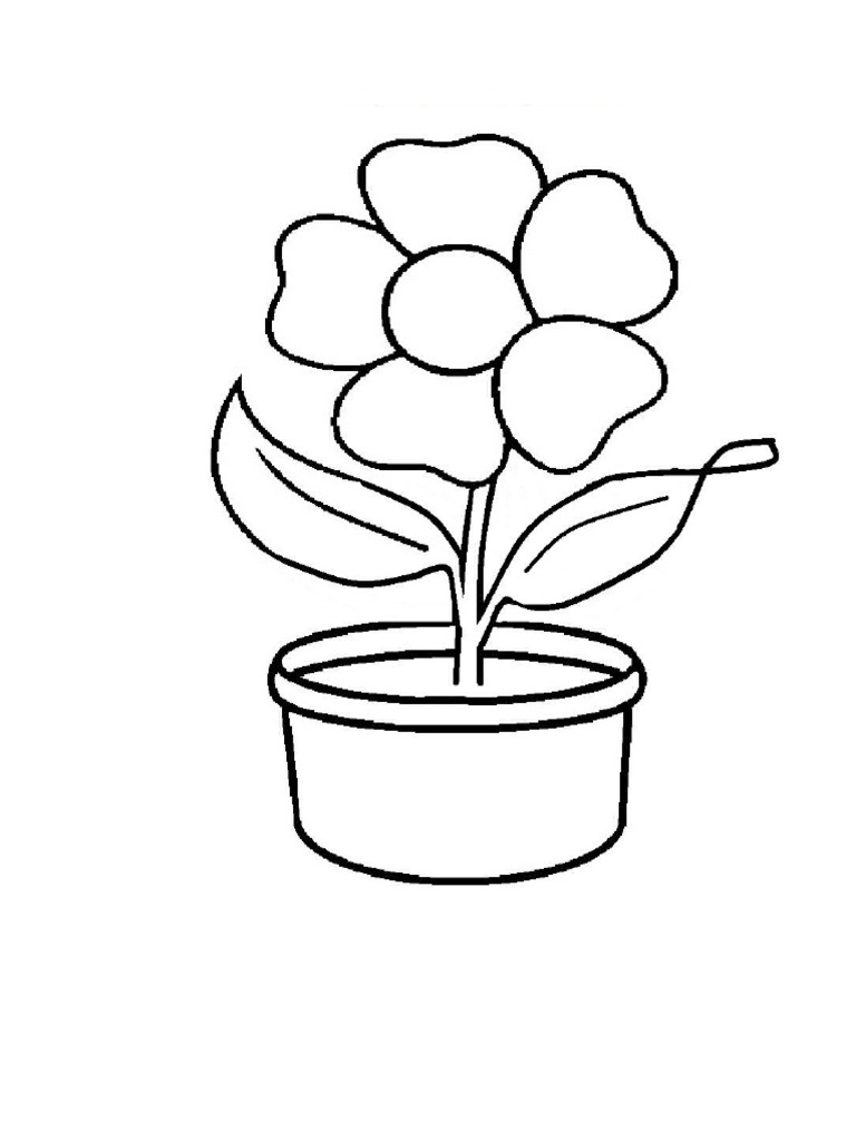 Gambar Mewarnai Bunga | PDF