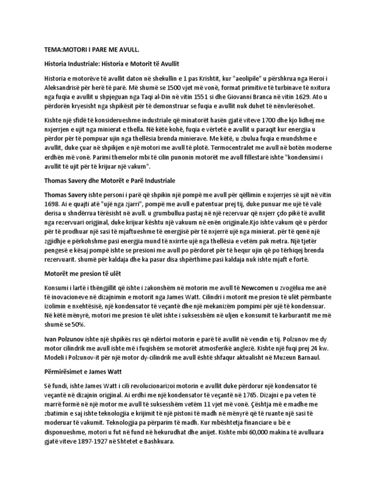 Motori Me Avull | PDF