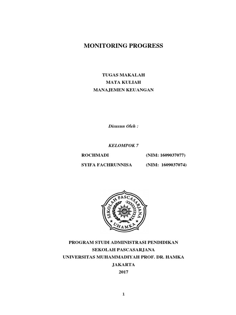 Bab 7 Monitoring Progress | PDF