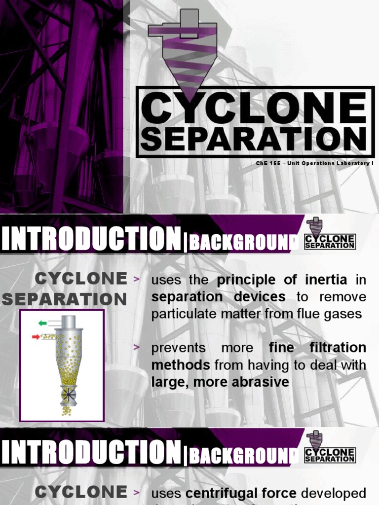 Cyclone Separation | PDF | Gases | Mechanics