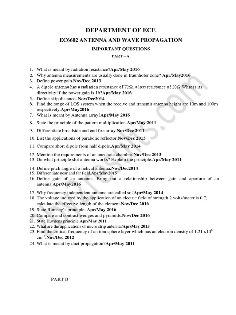 AWP Important Questions Vip | PDF | Antenna (Radio) | Wireless