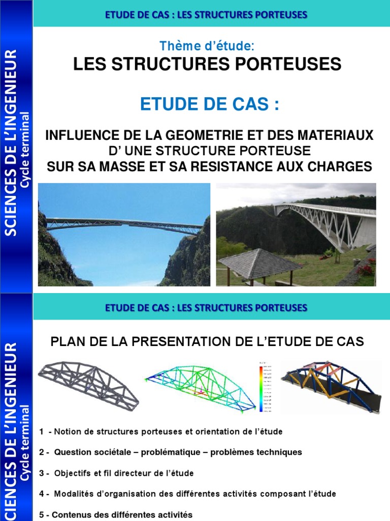 7-Mini Projet - Structures Porteuses | PDF | Flexion (matériau ...