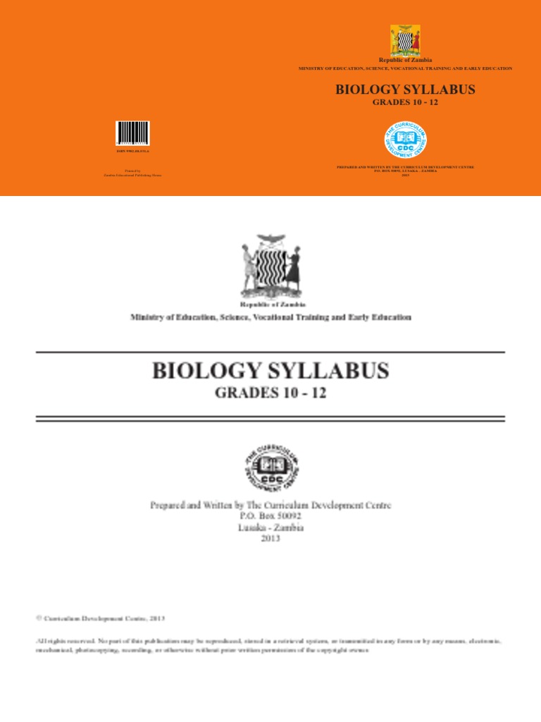 Biology Grade 10 - 12 | PDF | Osmosis | Tissue (Biology)