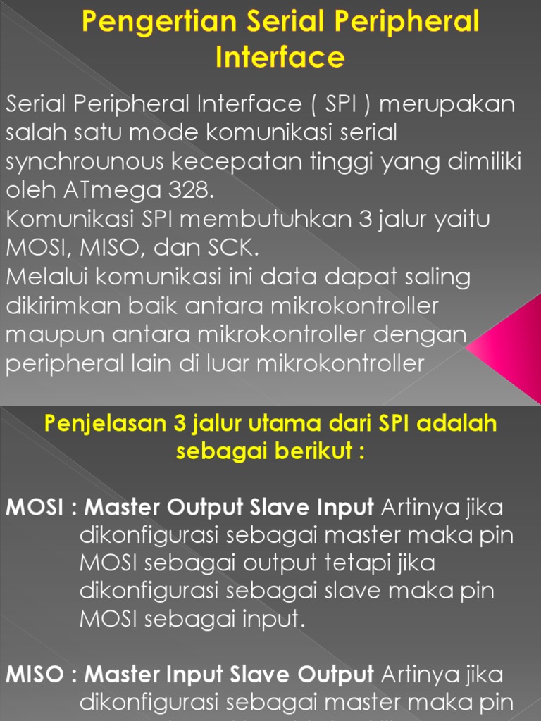 Serial Peripheral Interface (SPI) | PDF