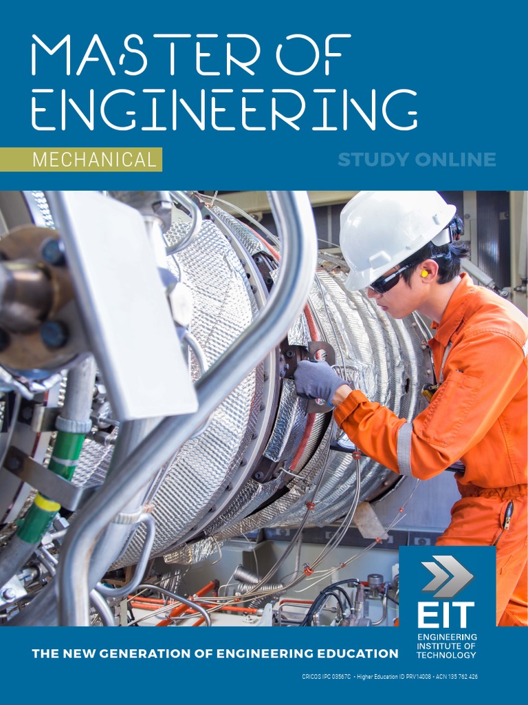 EIT Masters Engineering Mechanical MME Brochure | PDF | Engineer ...