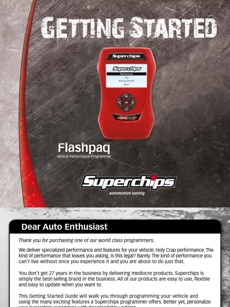 Superchips Flashpaq User Manual | PDF | Transmission (Mechanics ...