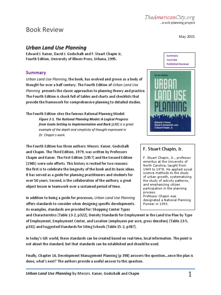 Urban Land Use Planning | PDF | Science | Business