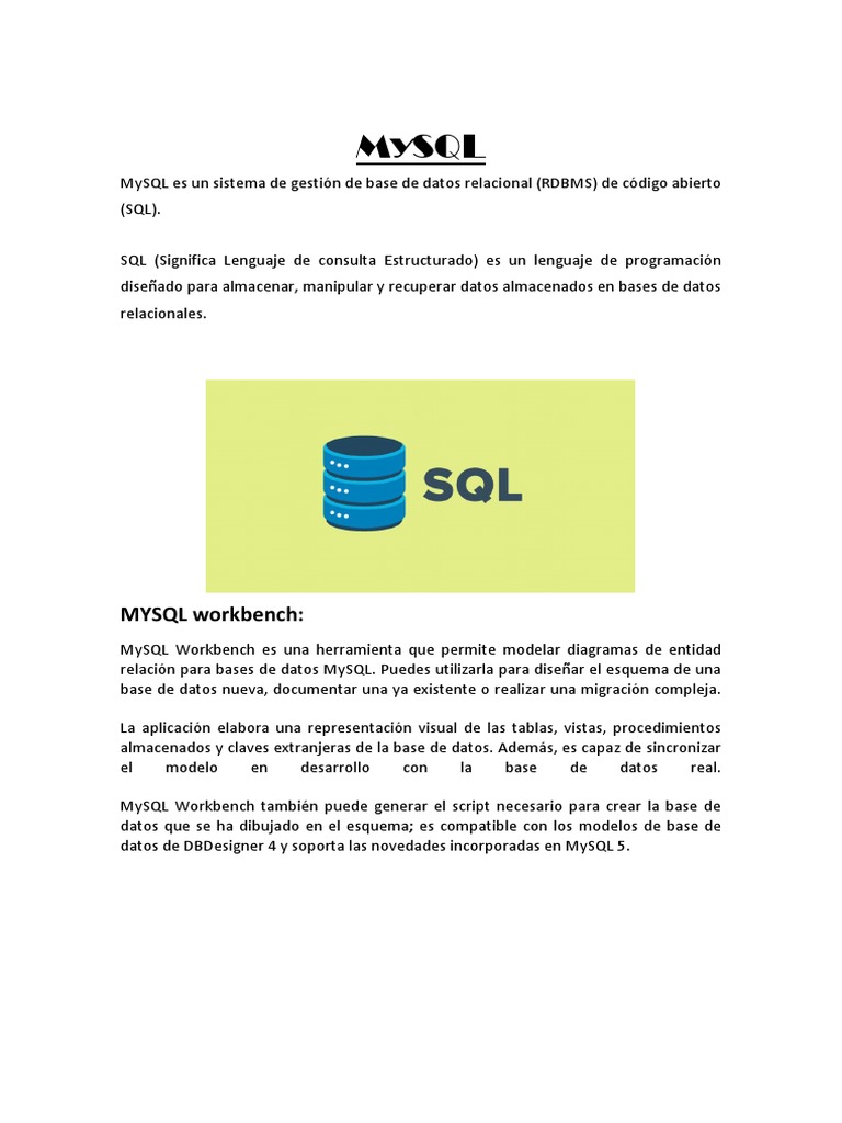 Guía de MySQL para Desarrolladores | PDF | Mi sql | SQL