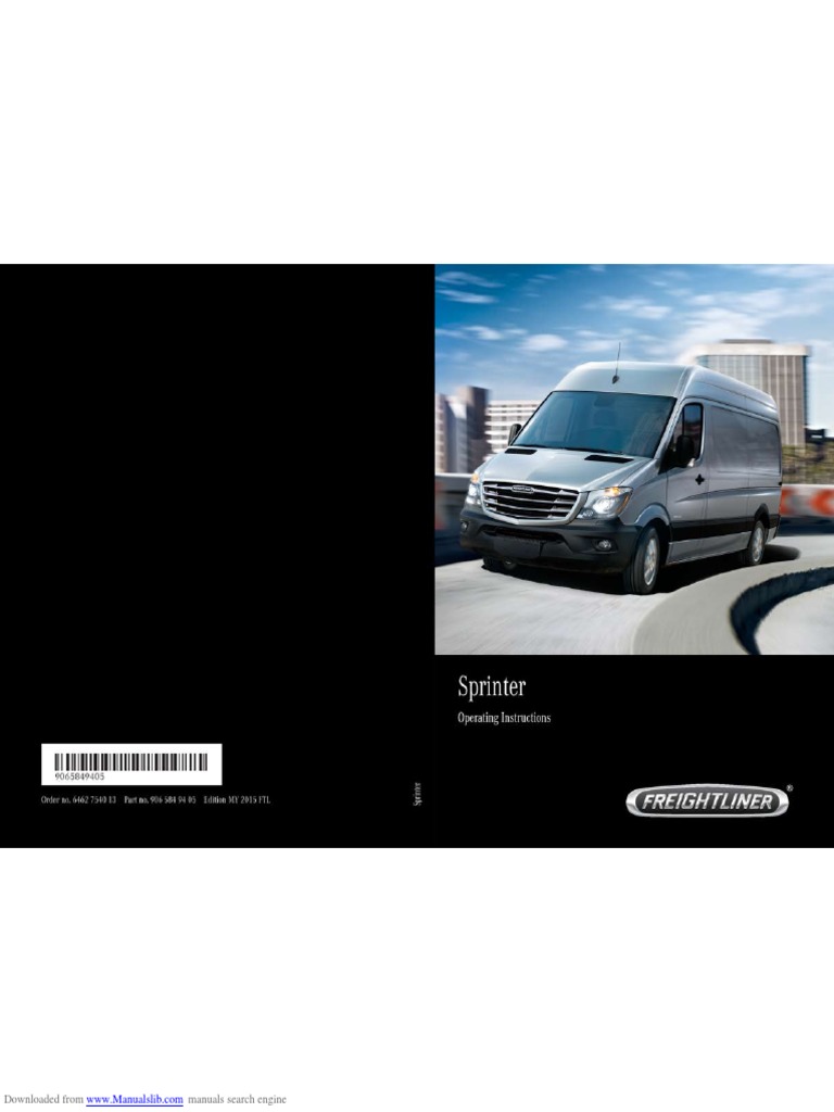 FREIGHTLINER Sprinter 2015 Operating Instructions Manual | PDF | Anti ...